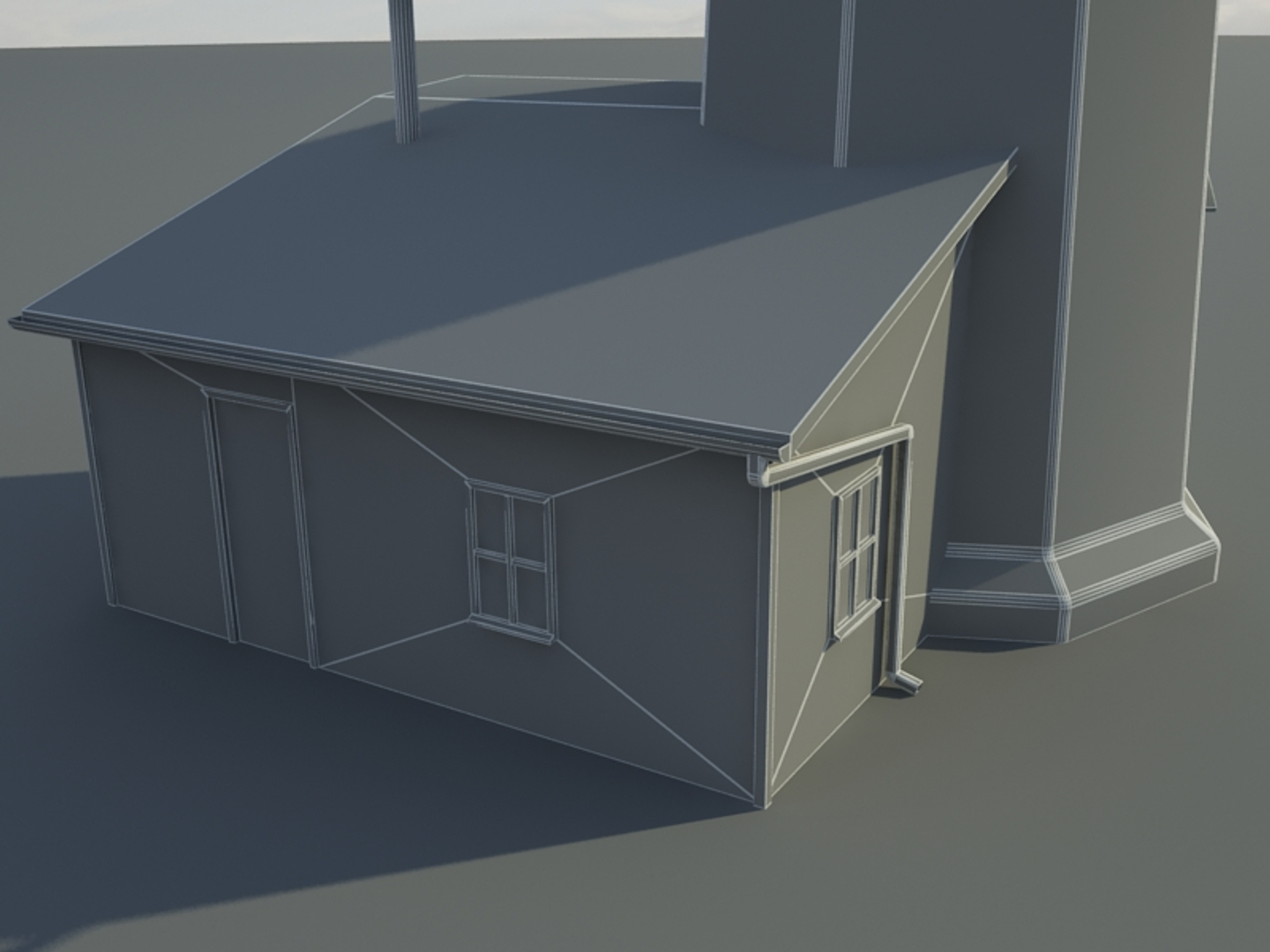 3d model rustic lighthouse