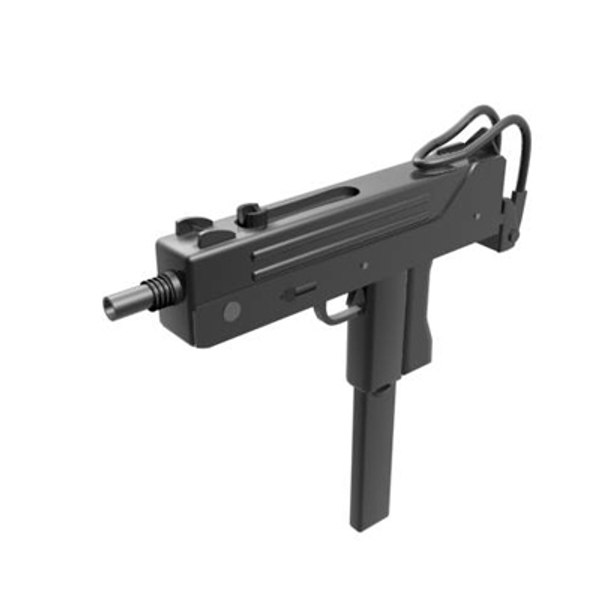 3ds max mac-11 gun