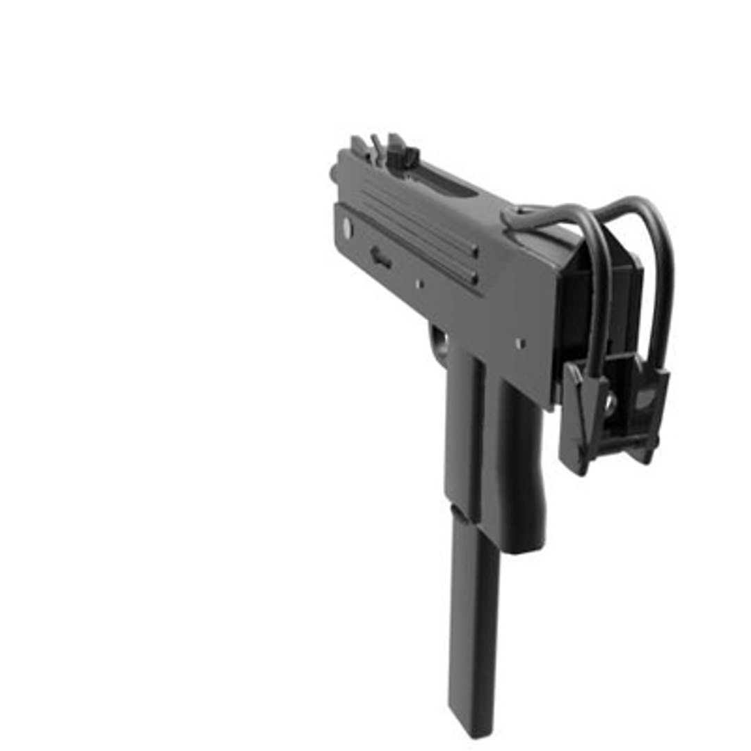3ds Max Mac-11 Gun