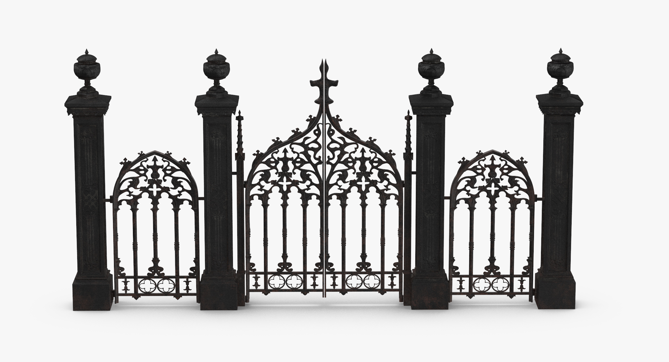 cemetery gates 02 c4d