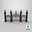 Cemetery Gates 02 C4d