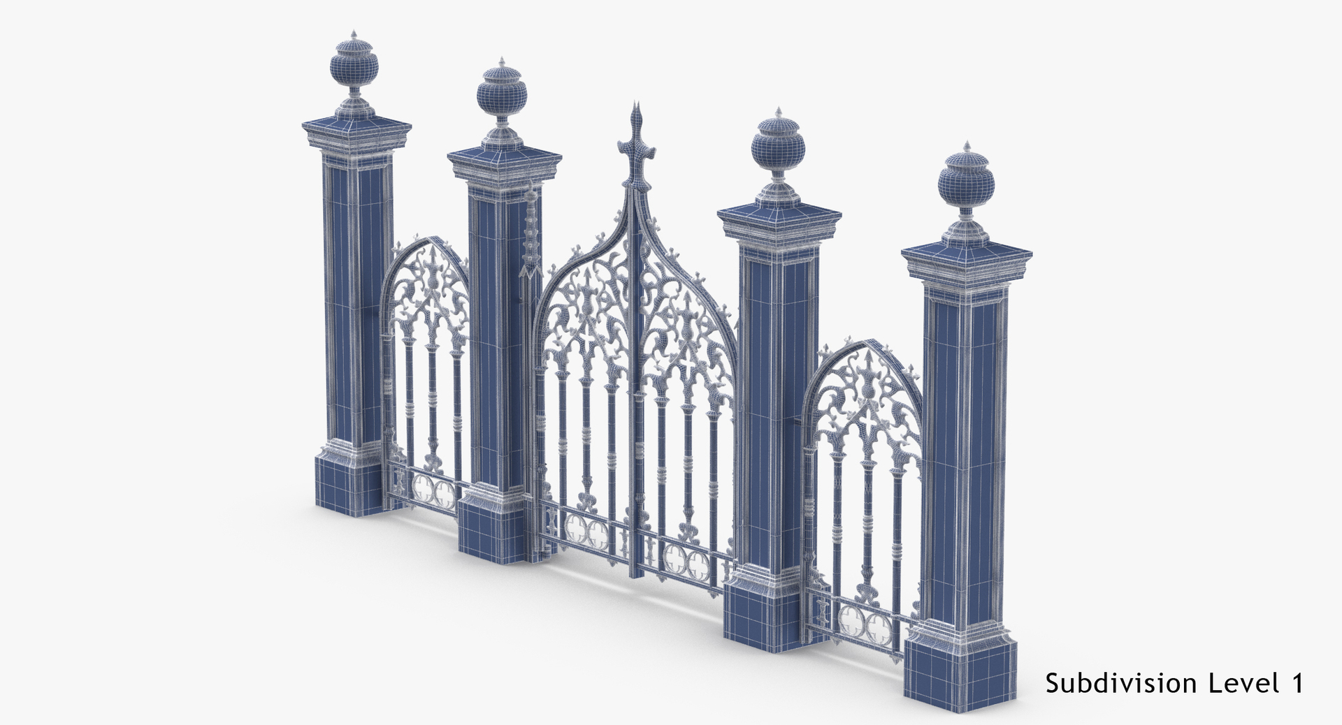 cemetery gates 02 c4d