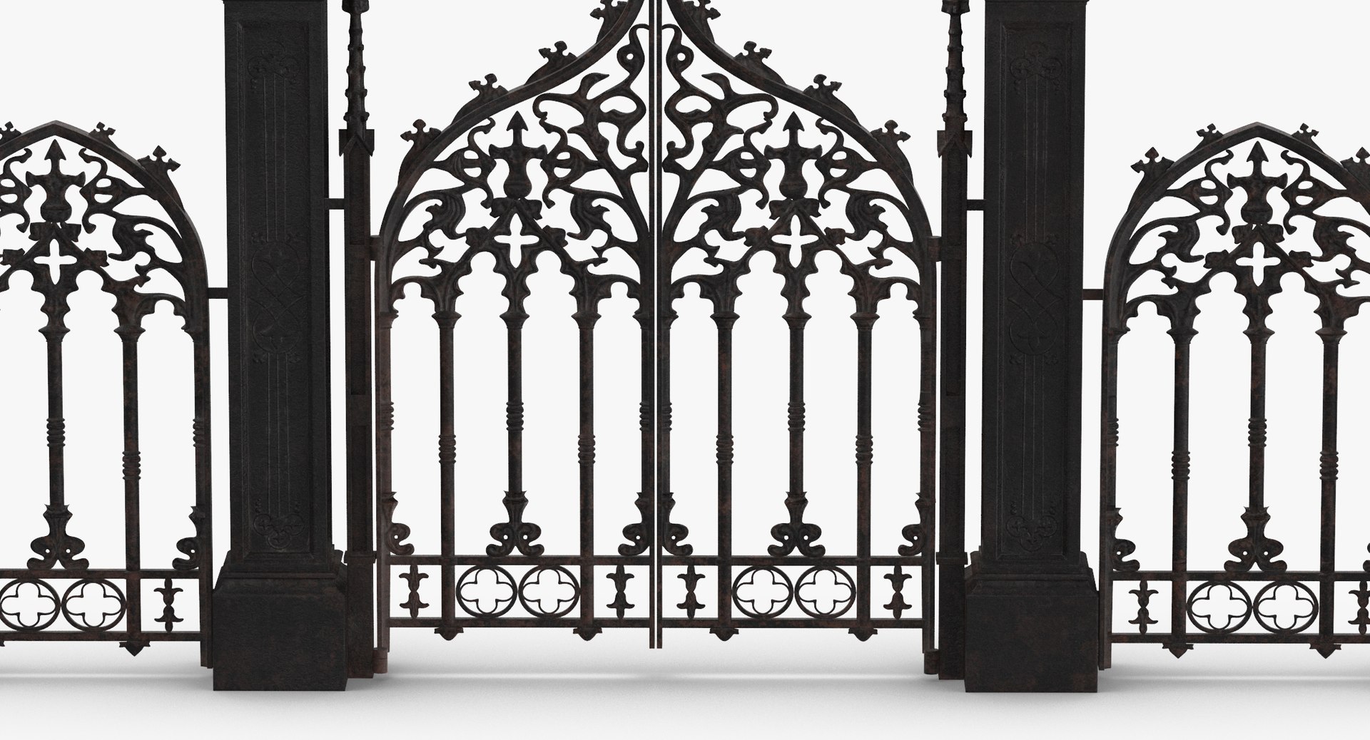 Cemetery Gates 02 C4d