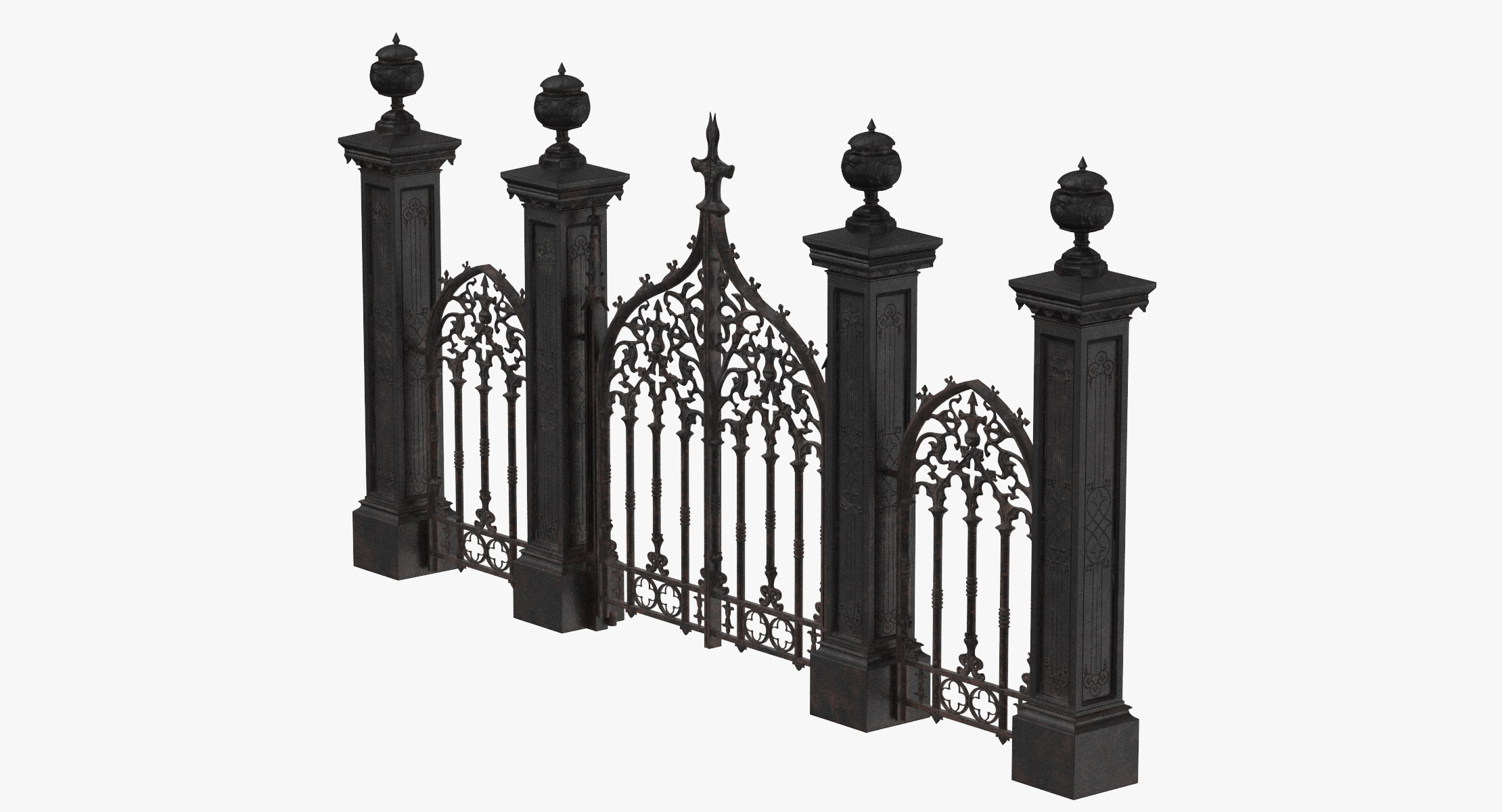 cemetery gates 02 c4d