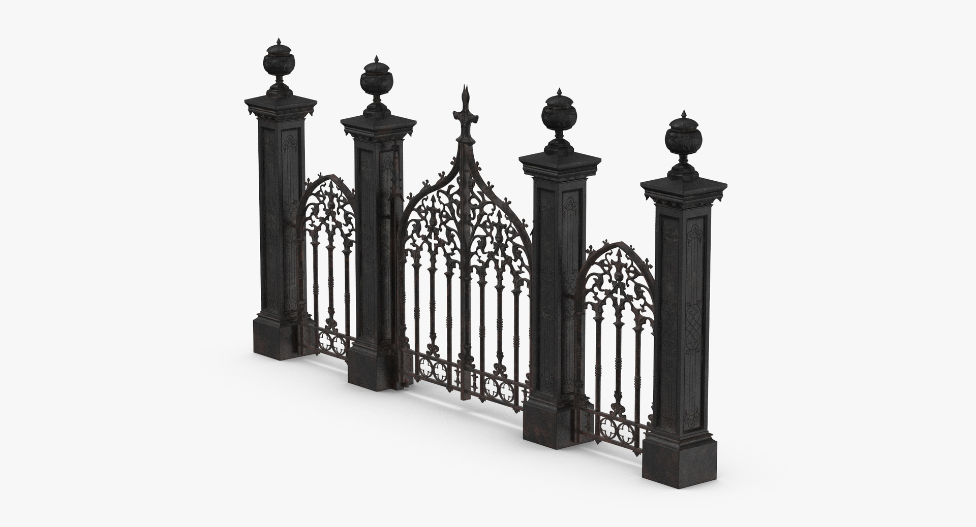 Cemetery Gates Black And White
