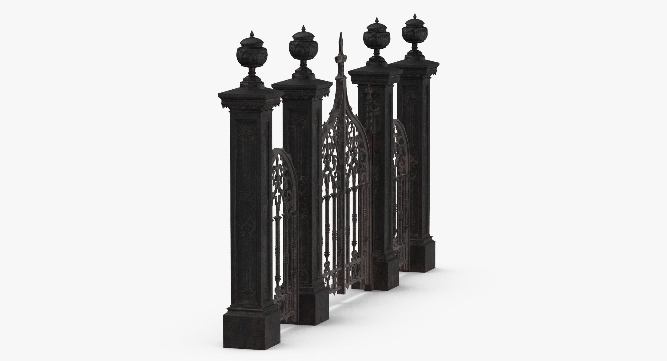 cemetery gates 02 c4d