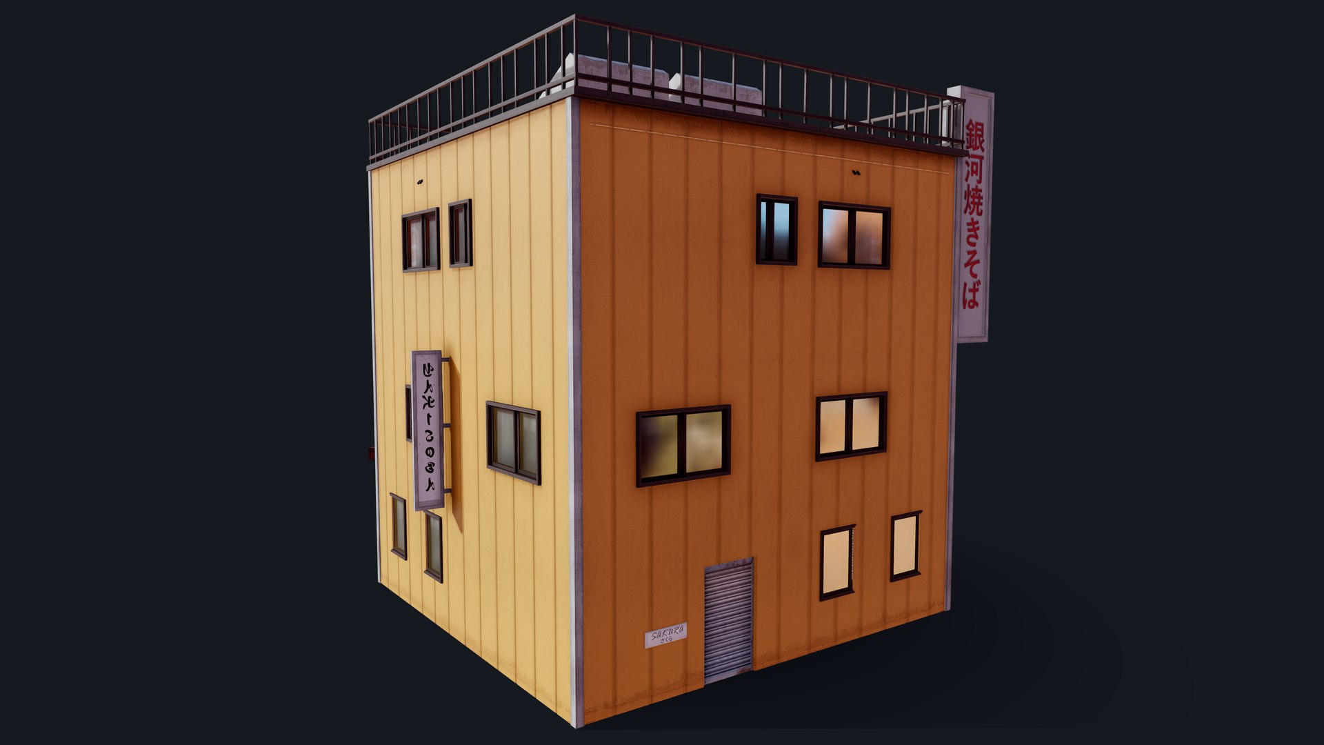 Japanese Yakisoba Shop 3D Model - TurboSquid 1769579