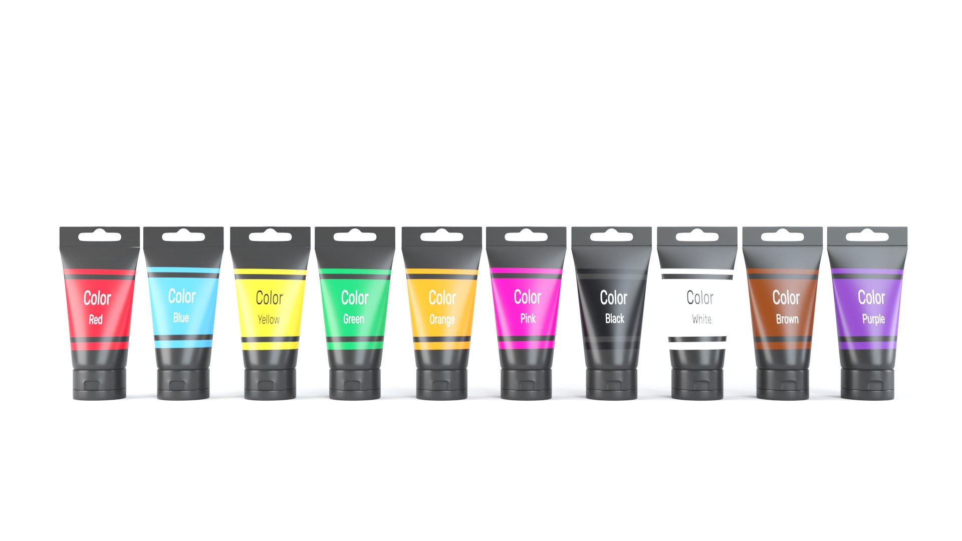 3D Acrylic Paint Pot Colors - TurboSquid 2082501