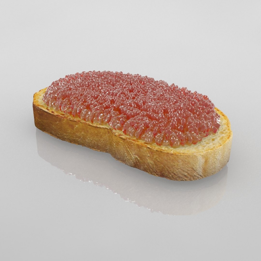 3d red caviar model