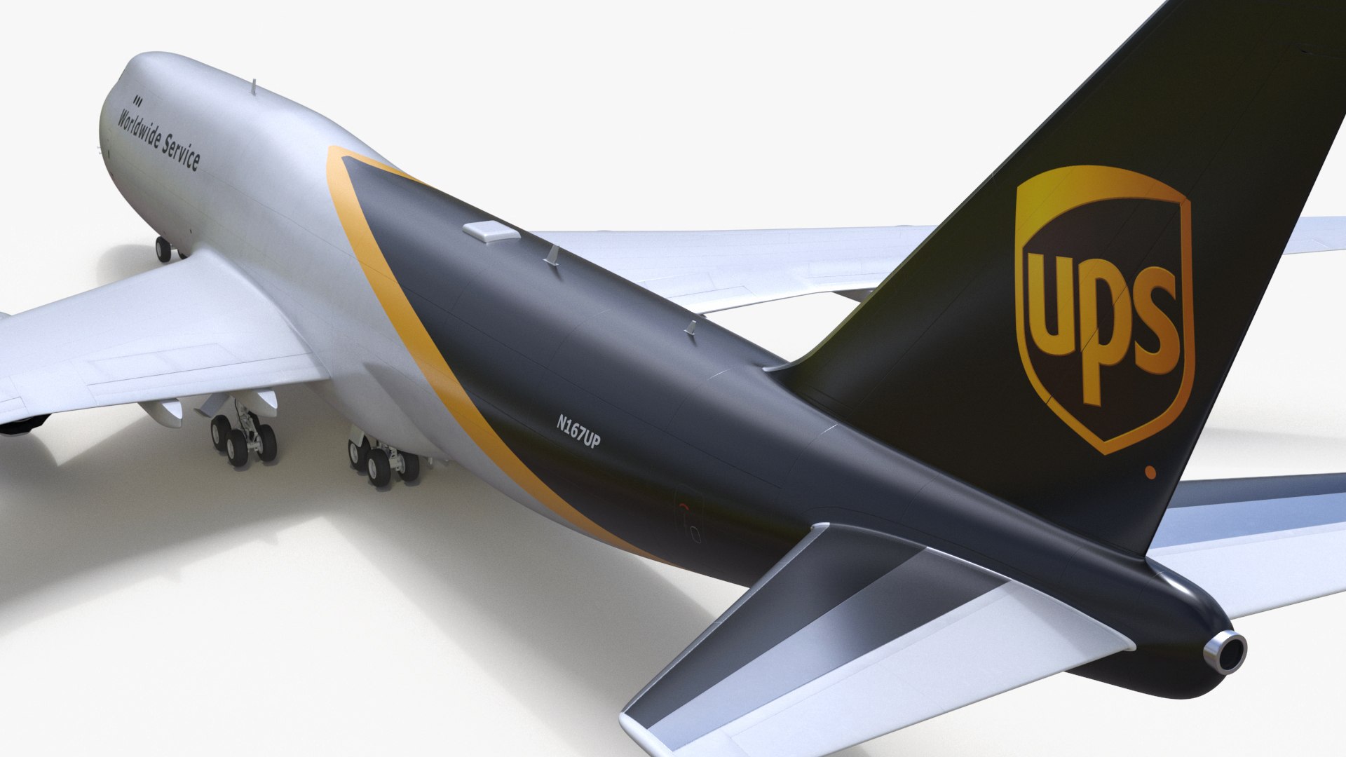 3D Boeing 747 UPS Cargo Airplane Model - TurboSquid 2369709