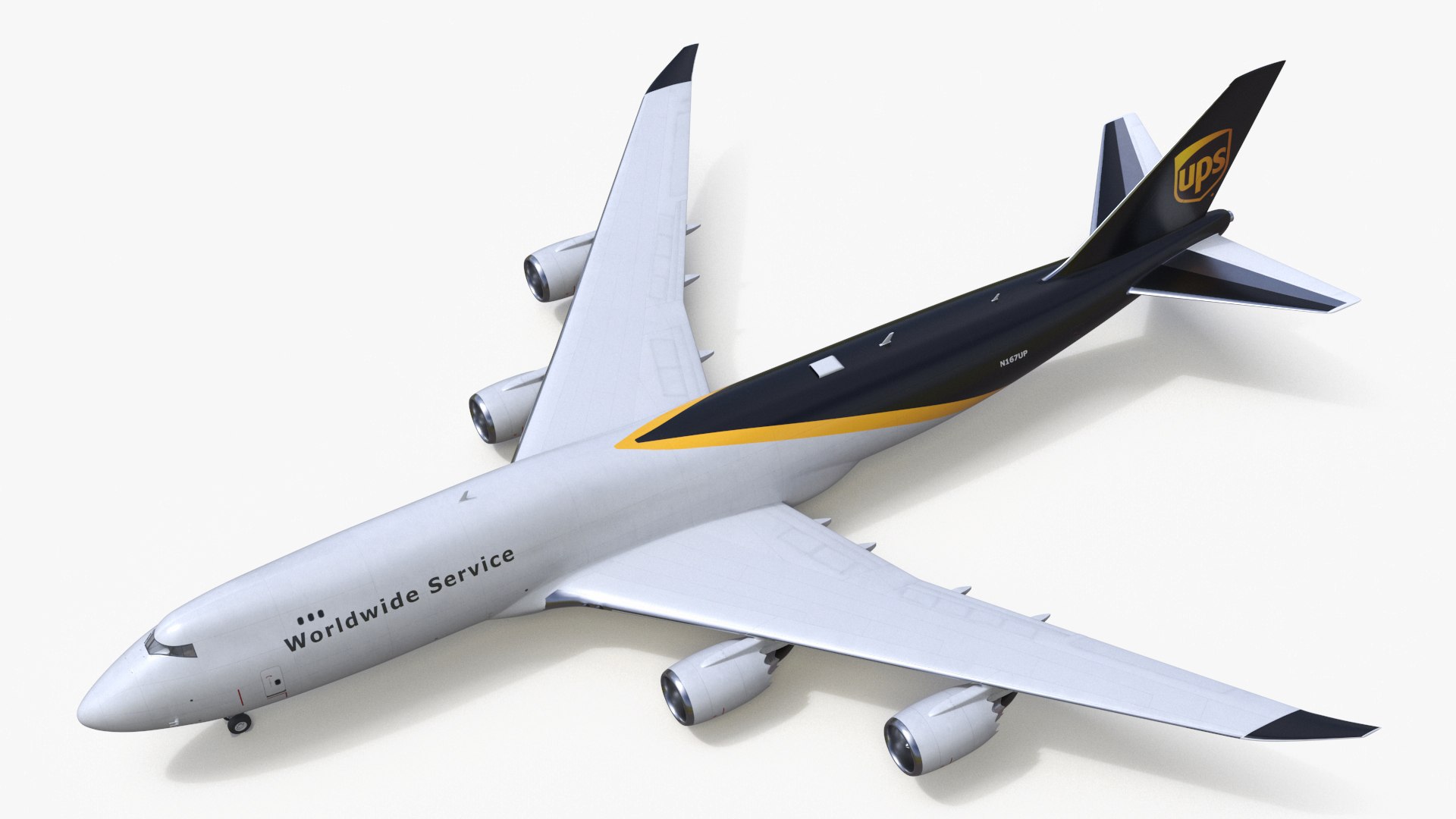 3D Boeing 747 UPS Cargo Airplane Model - TurboSquid 2369709