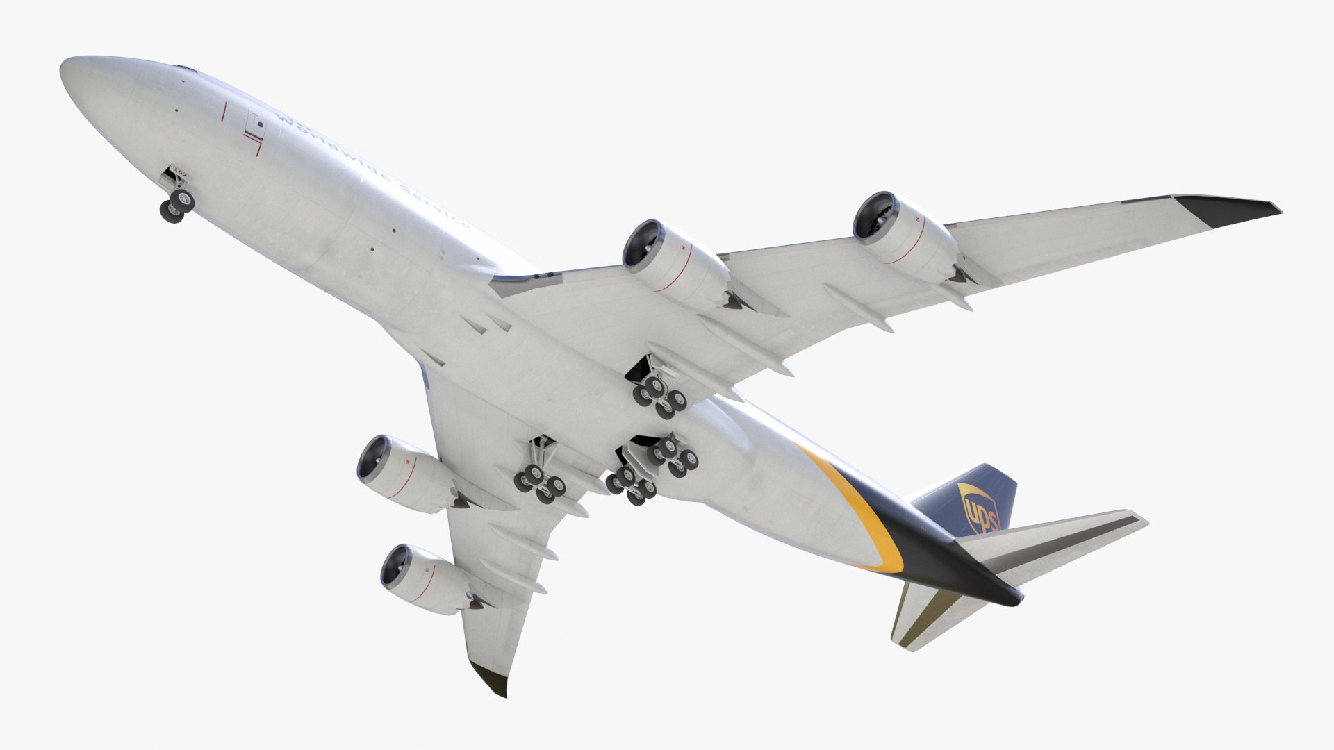 3D Boeing 747 UPS Cargo Airplane Model - TurboSquid 2369709