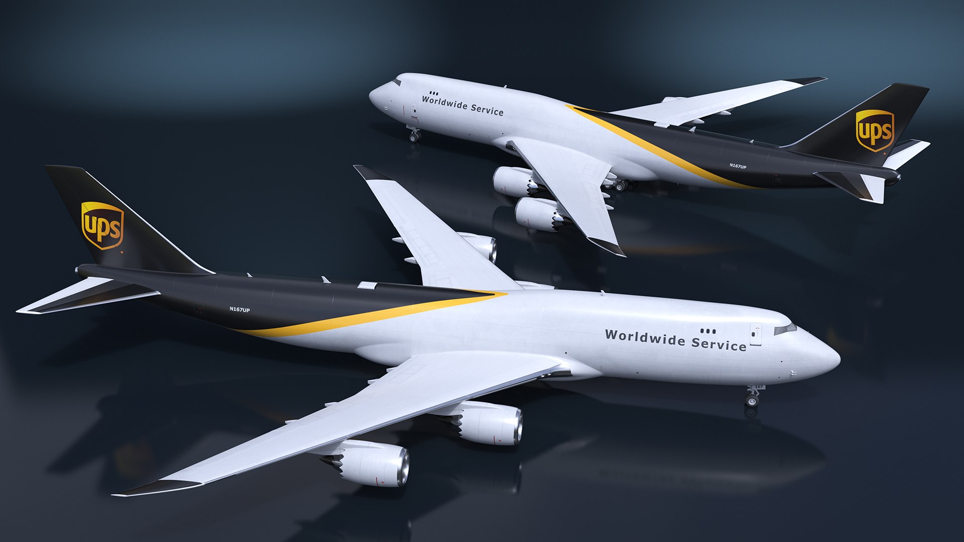 3D Boeing 747 UPS Cargo Airplane Model - TurboSquid 2369709