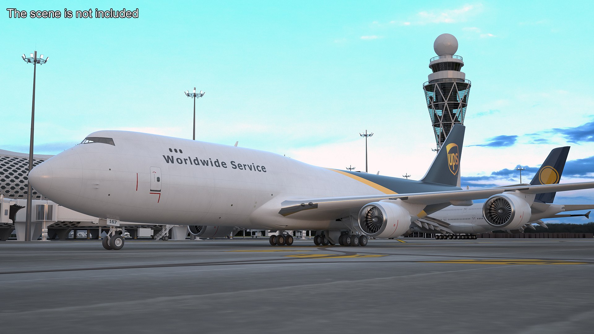 3D Boeing 747 UPS Cargo Airplane Model - TurboSquid 2369709