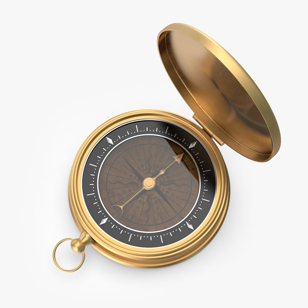 Retro Compass Model - TurboSquid 1191079