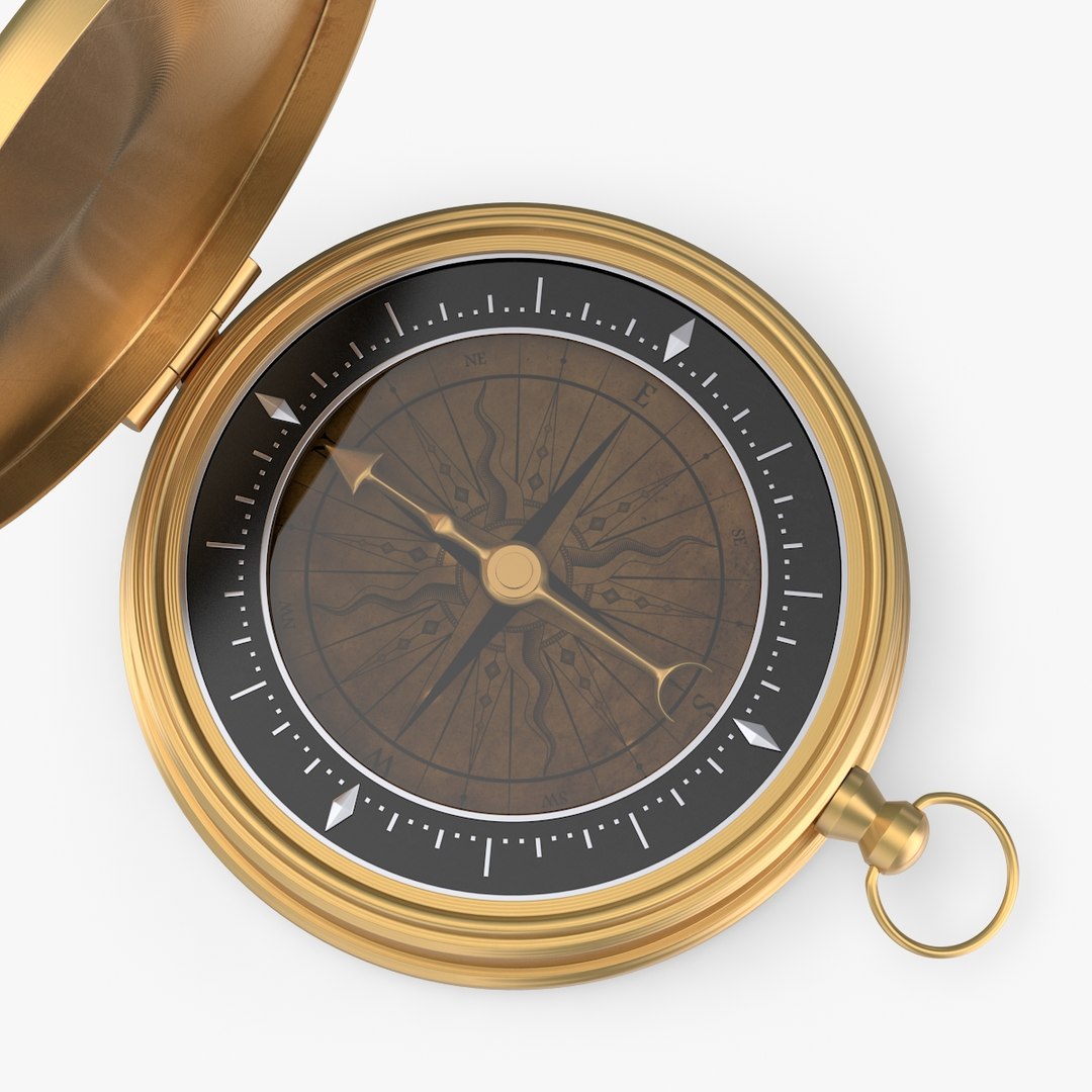 Retro Compass Model - TurboSquid 1191079