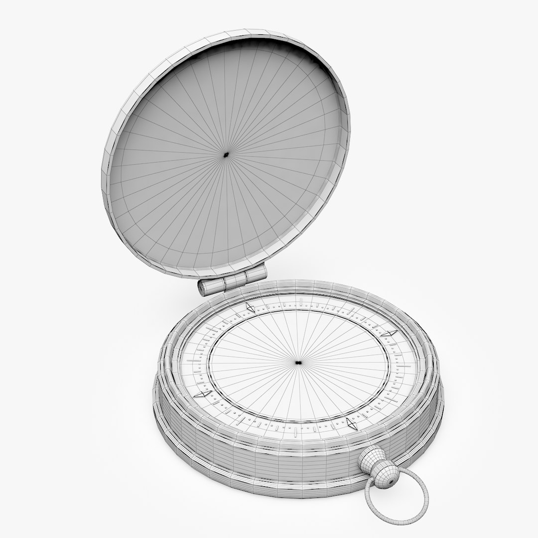 Retro Compass Model - TurboSquid 1191079