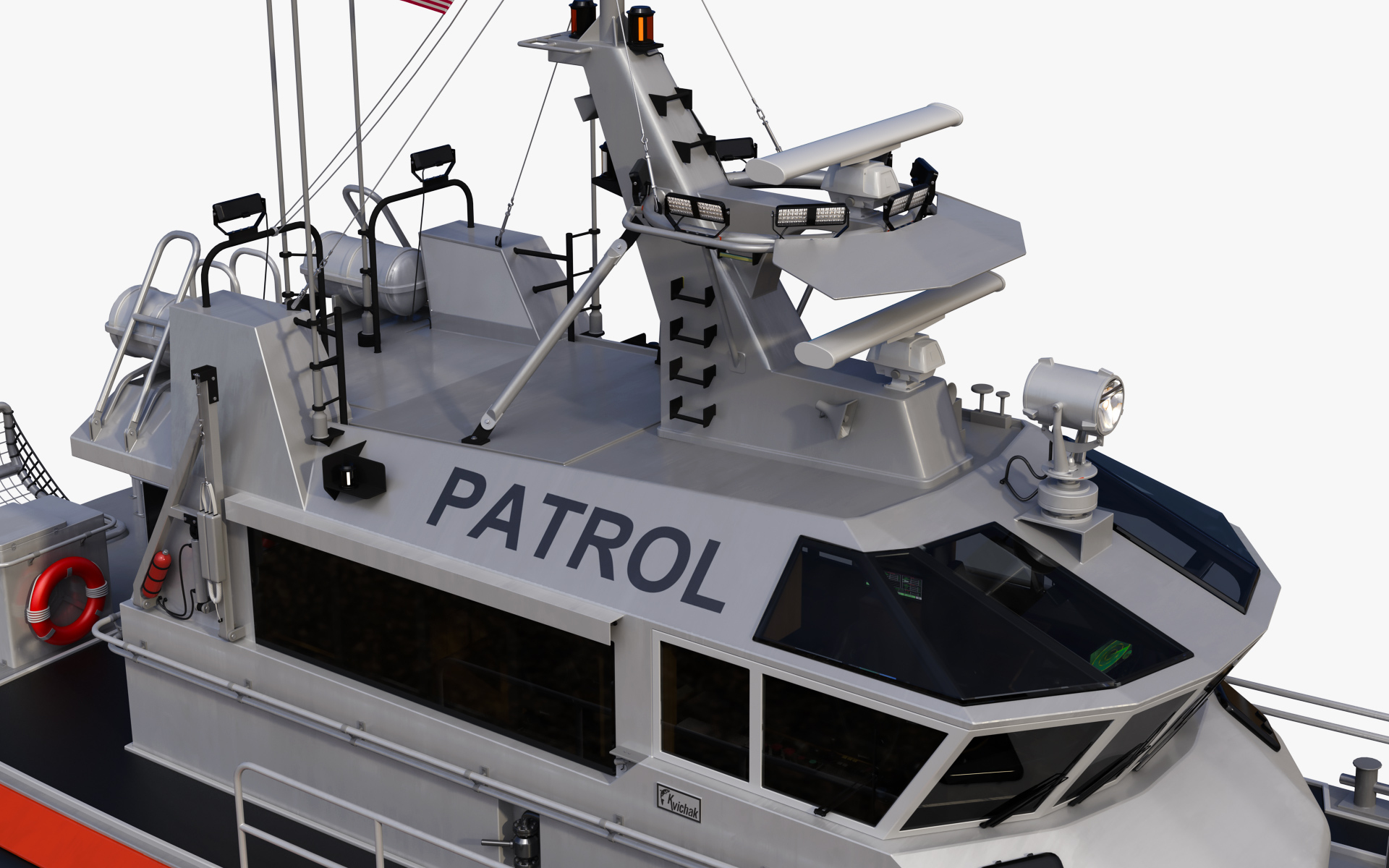 Patrol Boat 22m 3D model - TurboSquid 1849640
