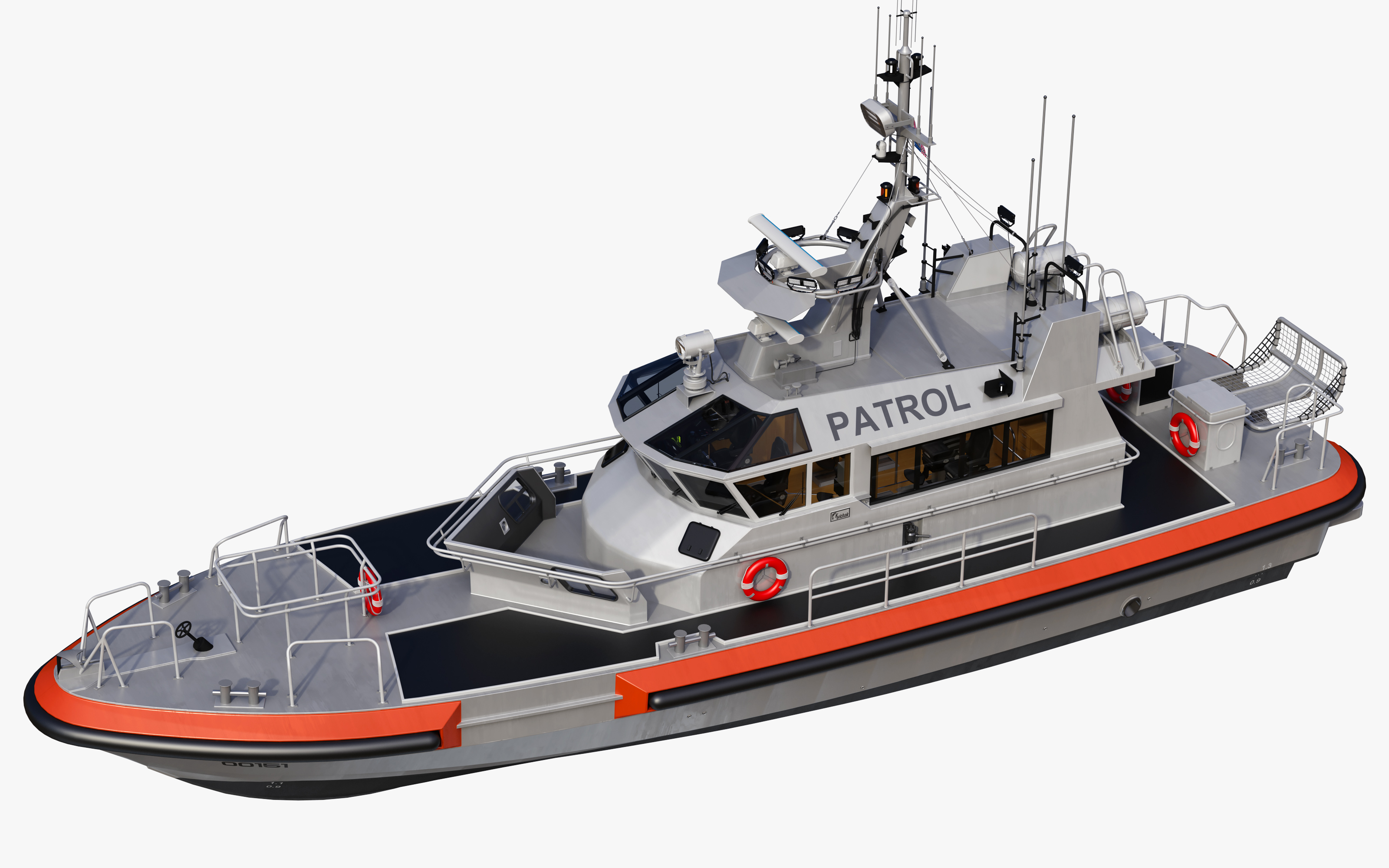 Patrol Boat 22m 3D model - TurboSquid 1849640