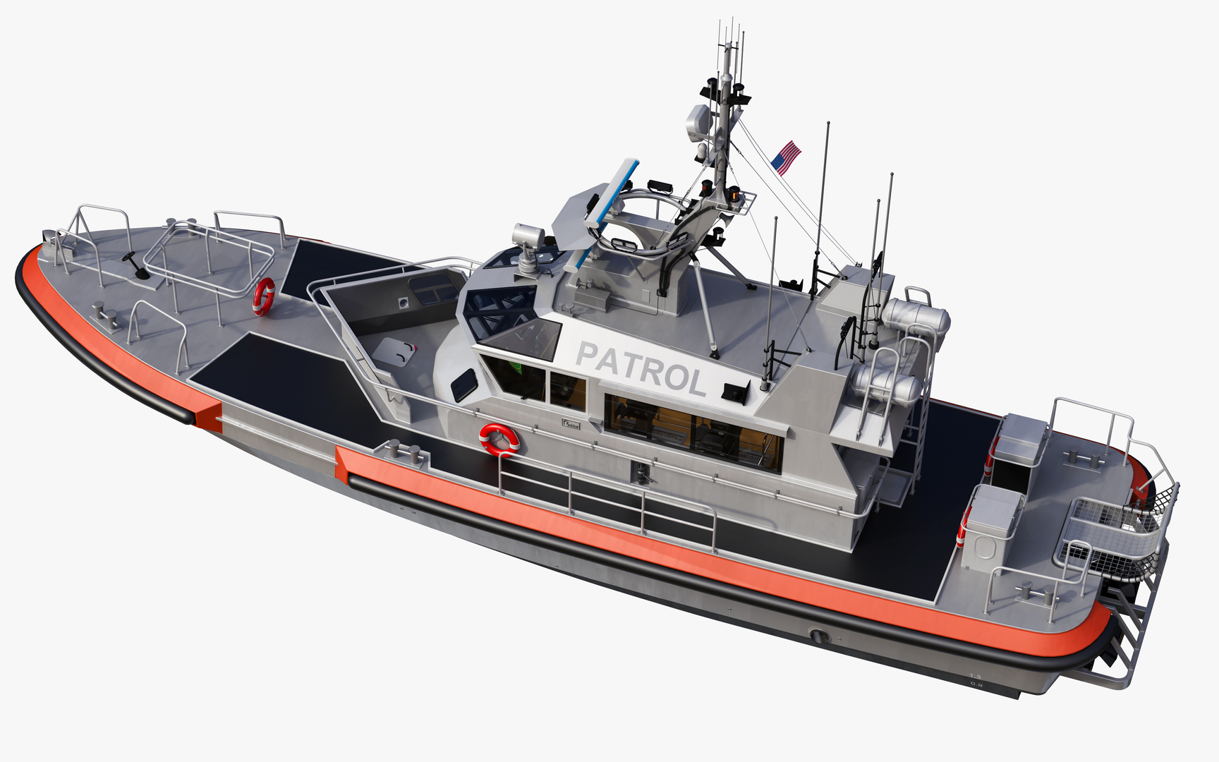 Patrol Boat 22m 3D model - TurboSquid 1849640