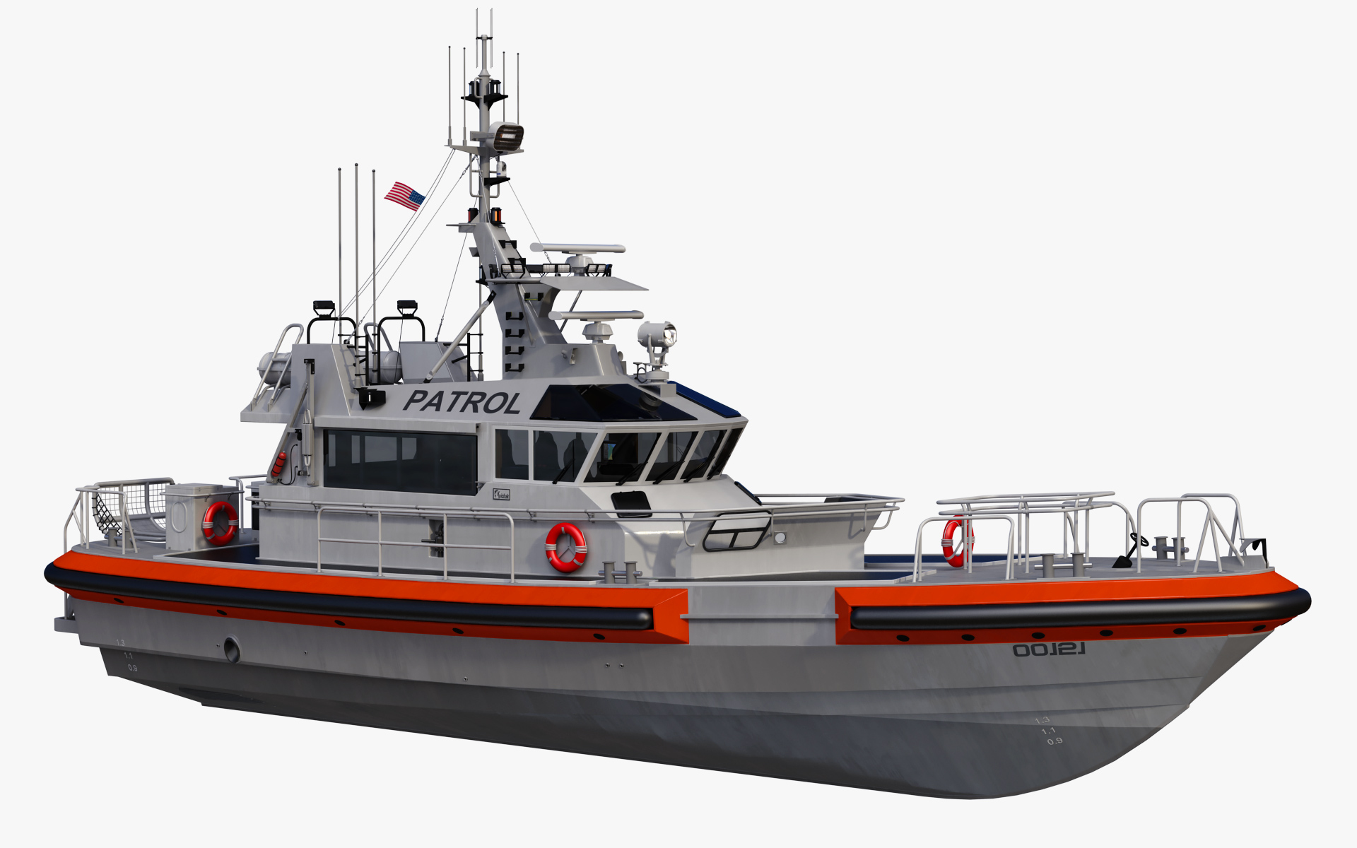 Patrol Boat 22m 3D model - TurboSquid 1849640