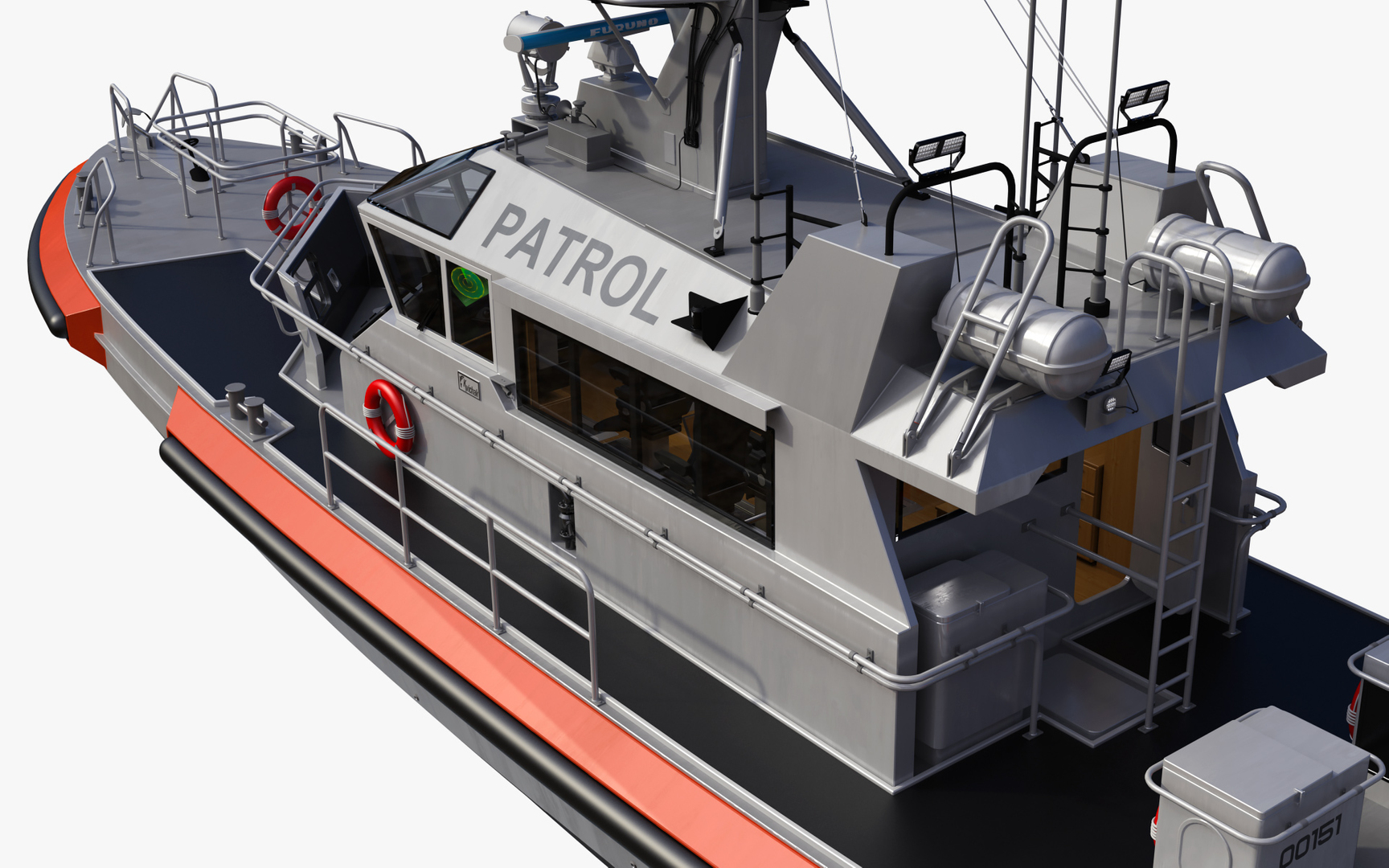 Patrol Boat 22m 3D model - TurboSquid 1849640