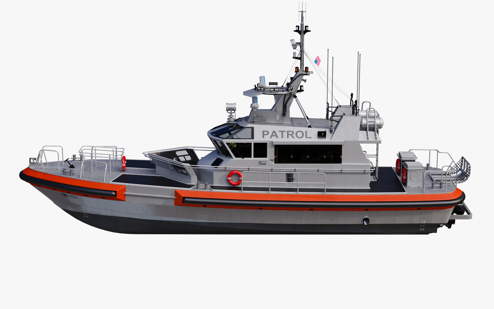 Patrol Boat 22m 3D Model - TurboSquid 1849640