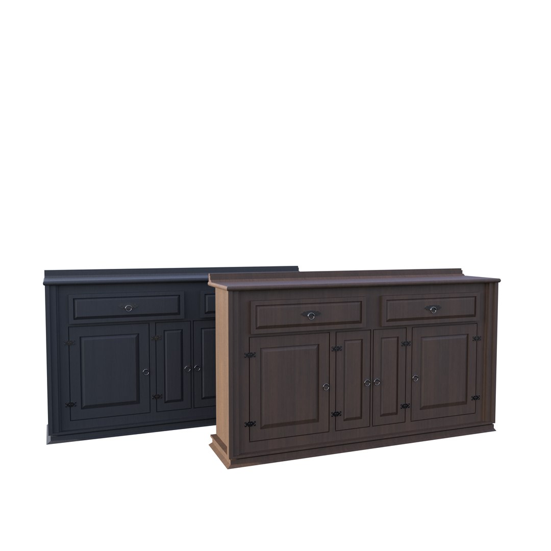 Goth Vintage Cabinet 3D Model - TurboSquid 2334836