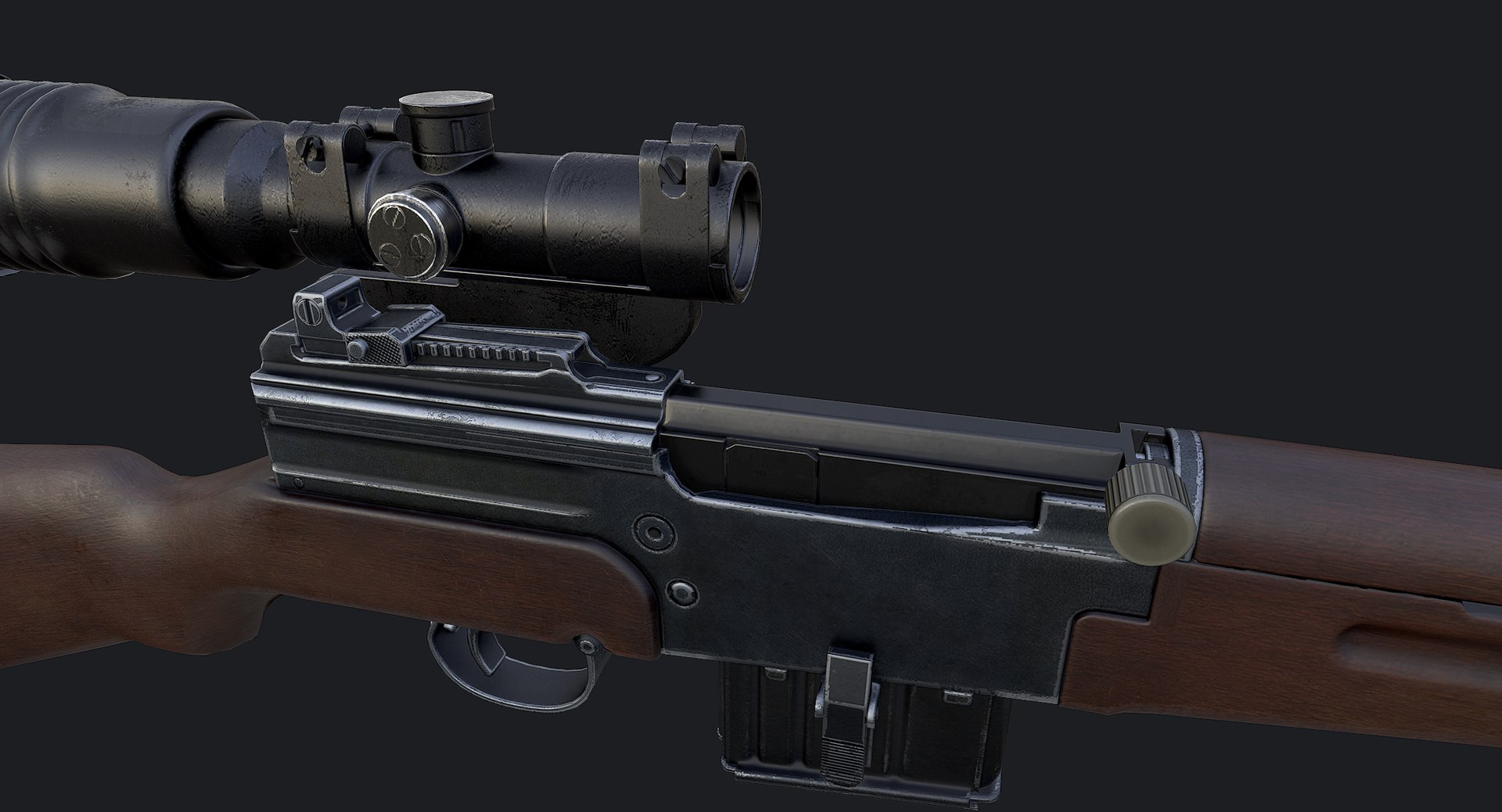 3d Obj Mas-49 56 Rifle