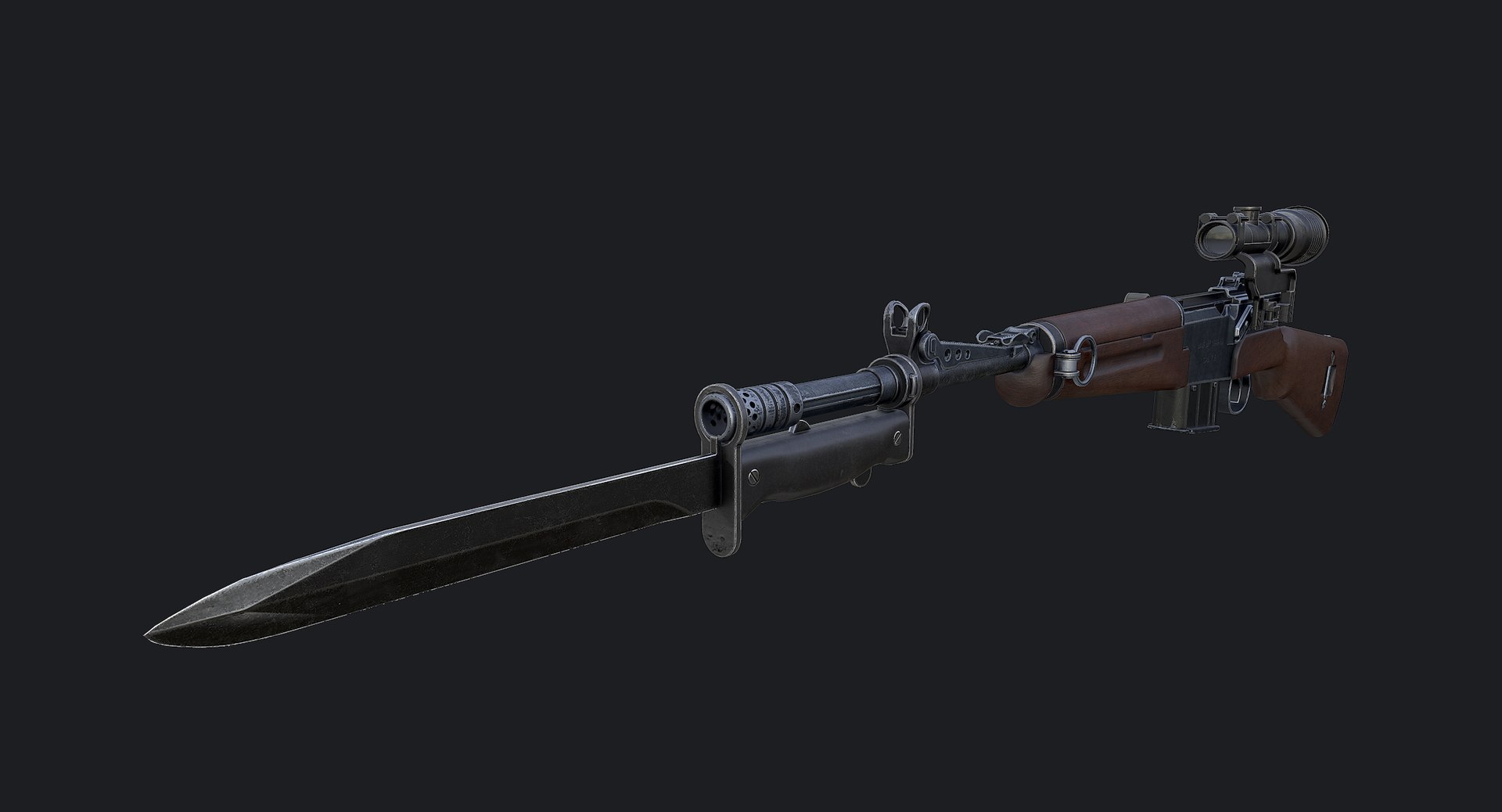 3d Obj Mas-49 56 Rifle