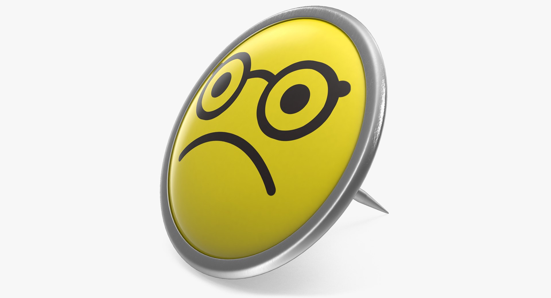 3D Discontent Face Push Pin Model - TurboSquid 1425067