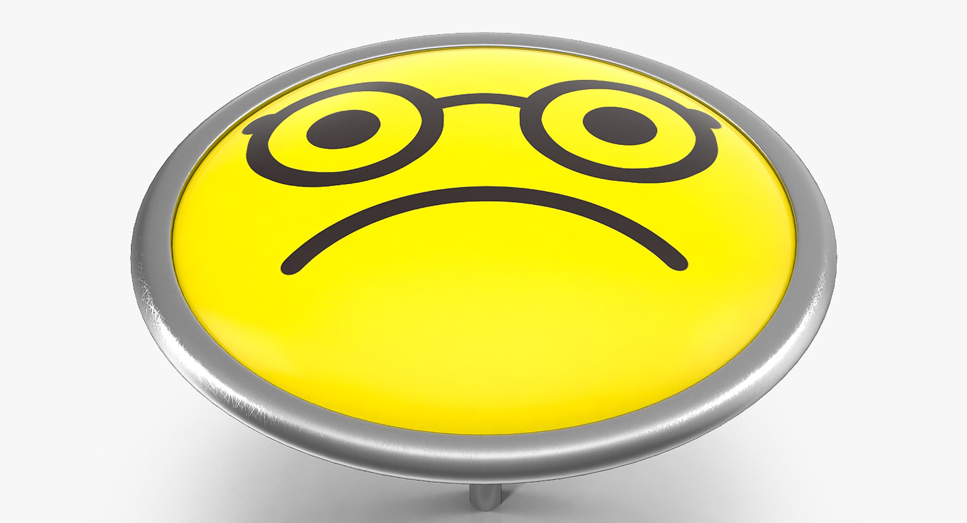 3D Discontent Face Push Pin Model - TurboSquid 1425067