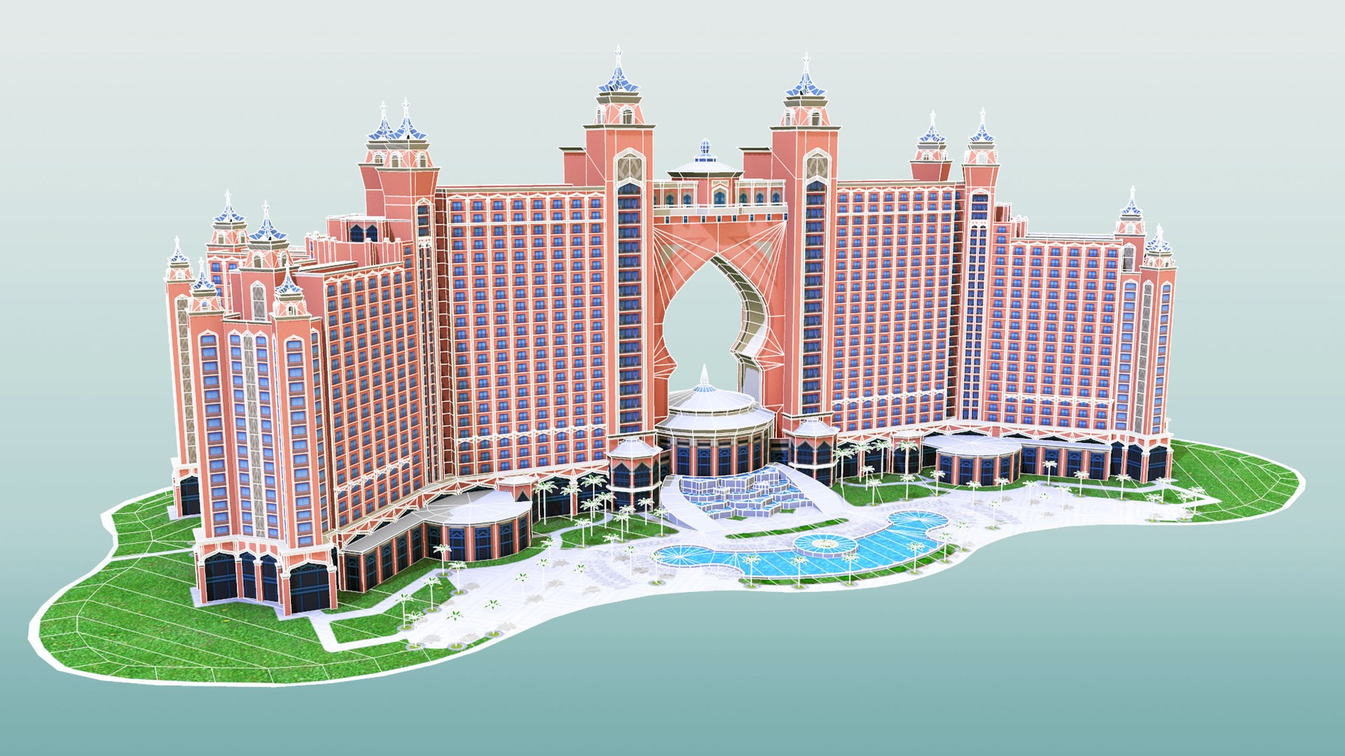 3D Atlantis Dubai - TurboSquid 1304220