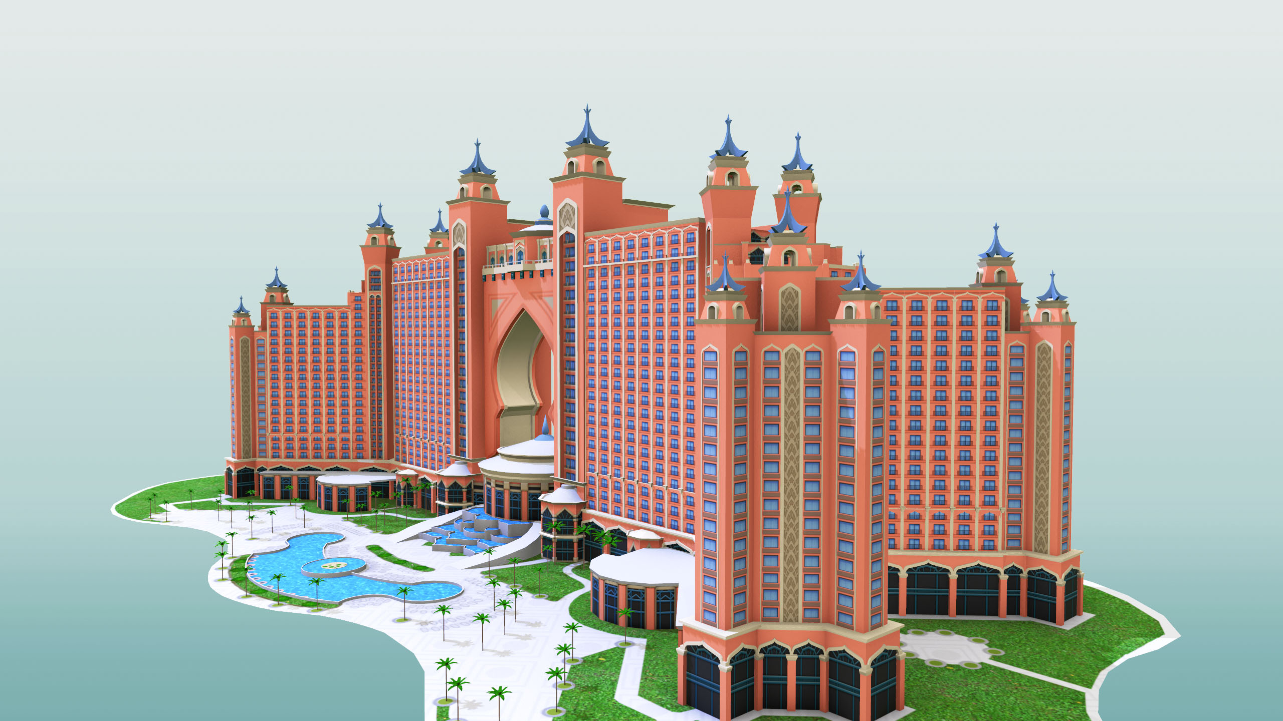 3D atlantis dubai - TurboSquid 1304220