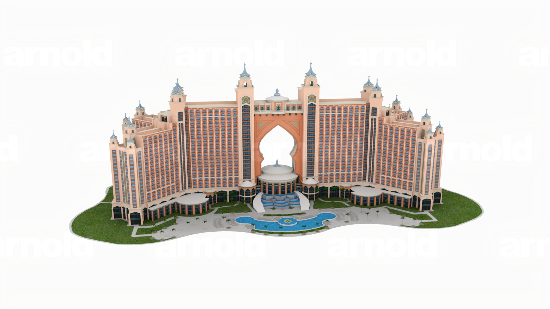 3D Atlantis Dubai - TurboSquid 1304220