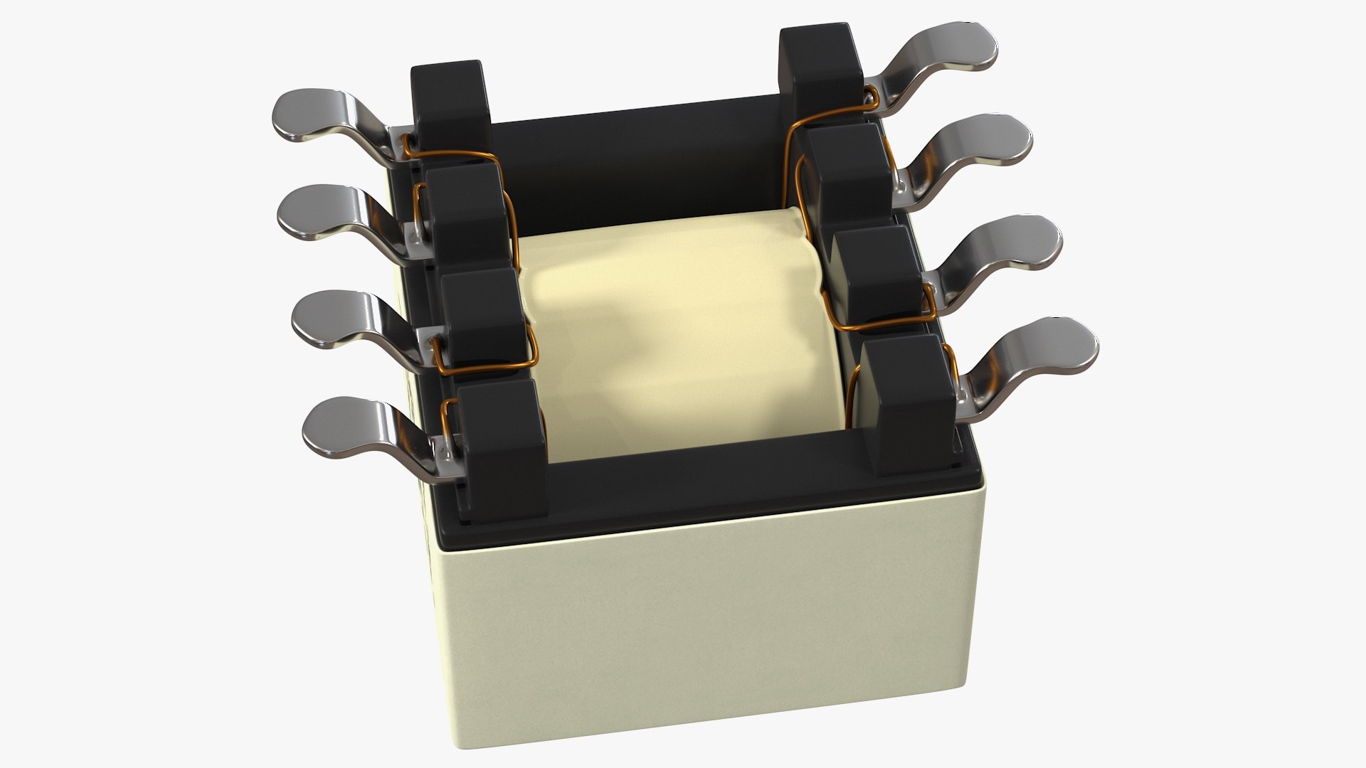 3D Gate Drive Transformer Soldered Model - TurboSquid 1672935