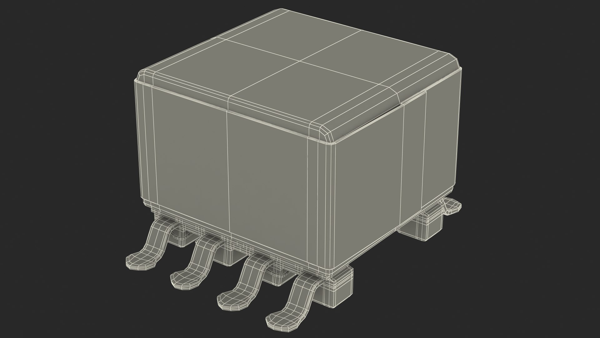 3D Gate Drive Transformer Soldered Model - TurboSquid 1672935