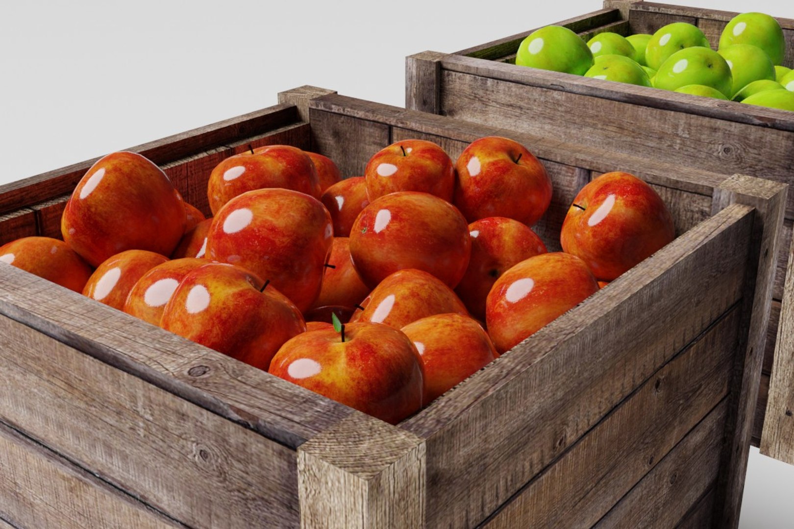 3D Crate Box Apples Market Model - TurboSquid 1625921