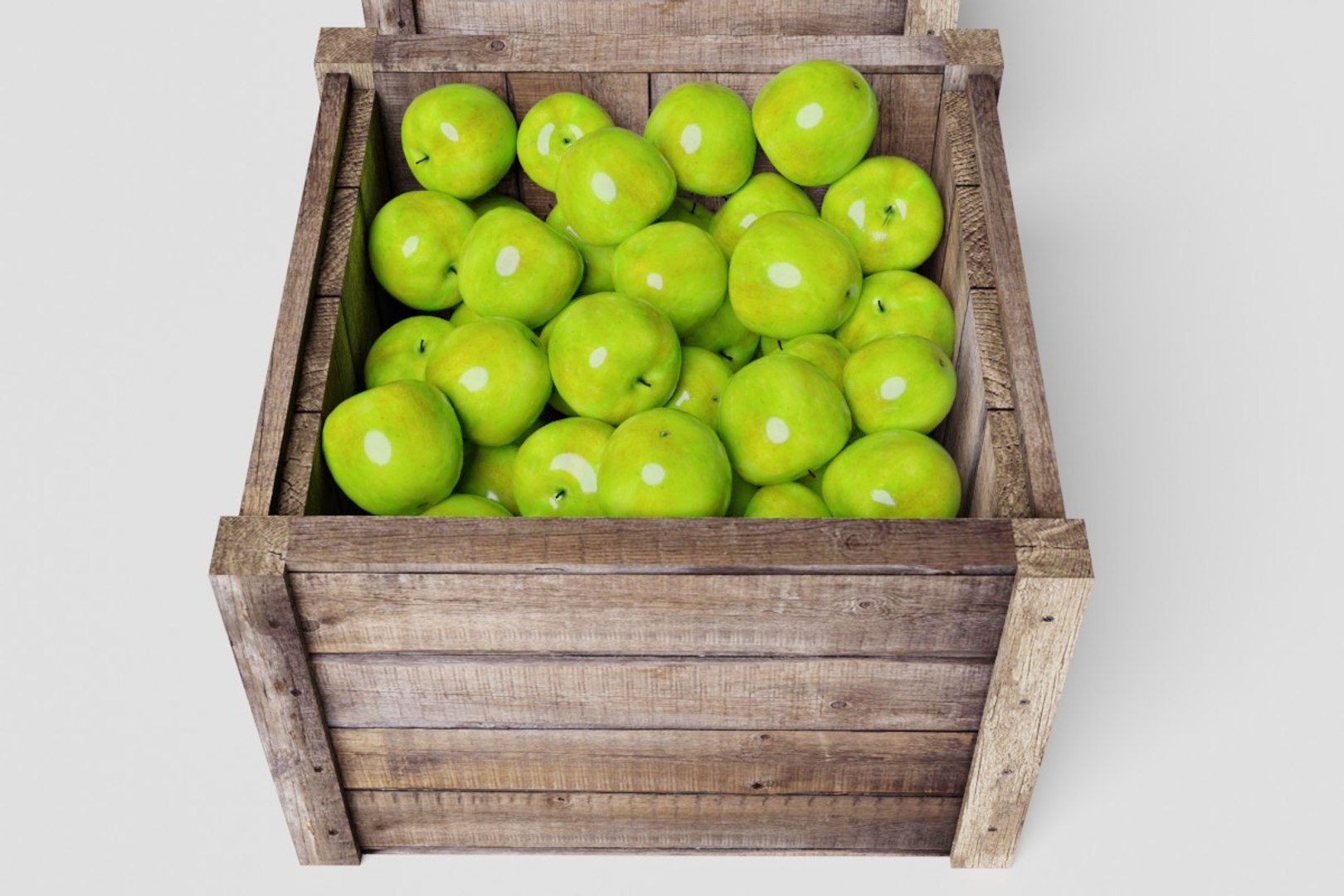 3D Crate Box Apples Market Model - TurboSquid 1625921