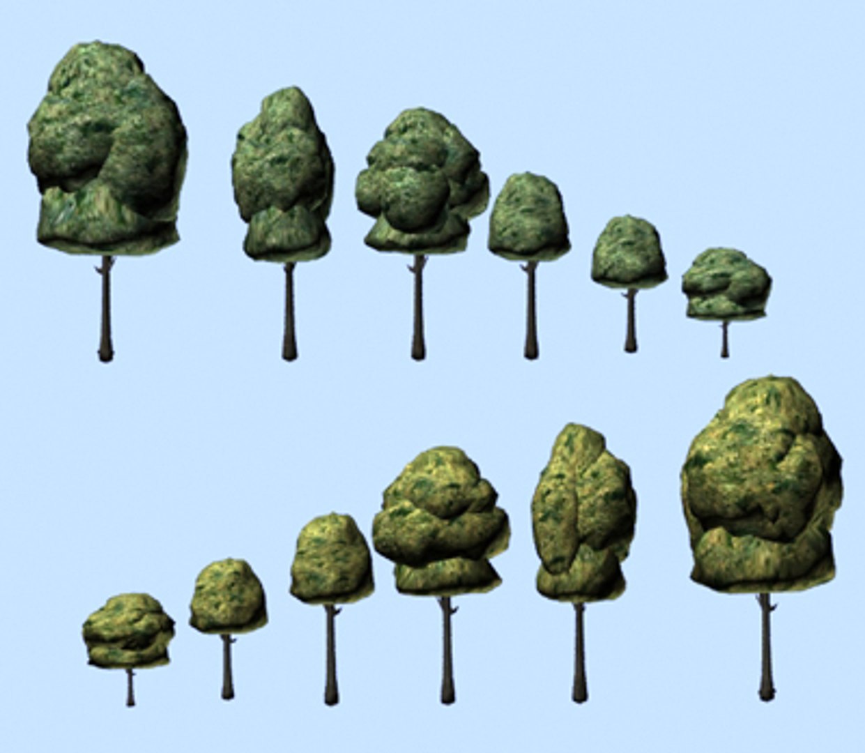 Trees Stylized 3d Model