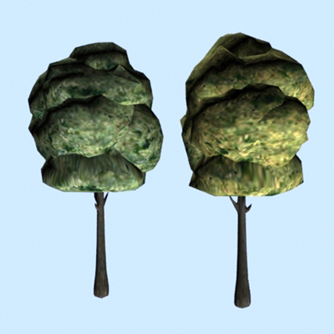 Trees Stylized 3d Model