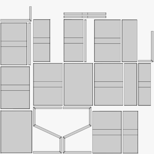 3D minimalistic sci-fi chairs - TurboSquid 1695326
