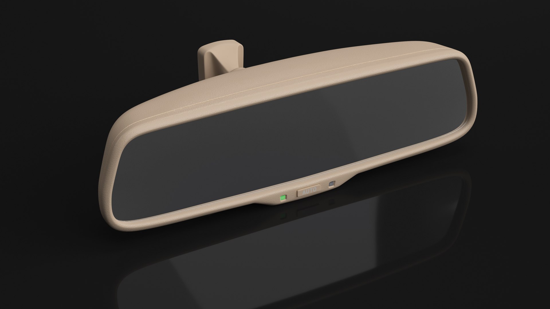 3D Model Auto Dimming Rear View Mirror Beige - TurboSquid 1991185