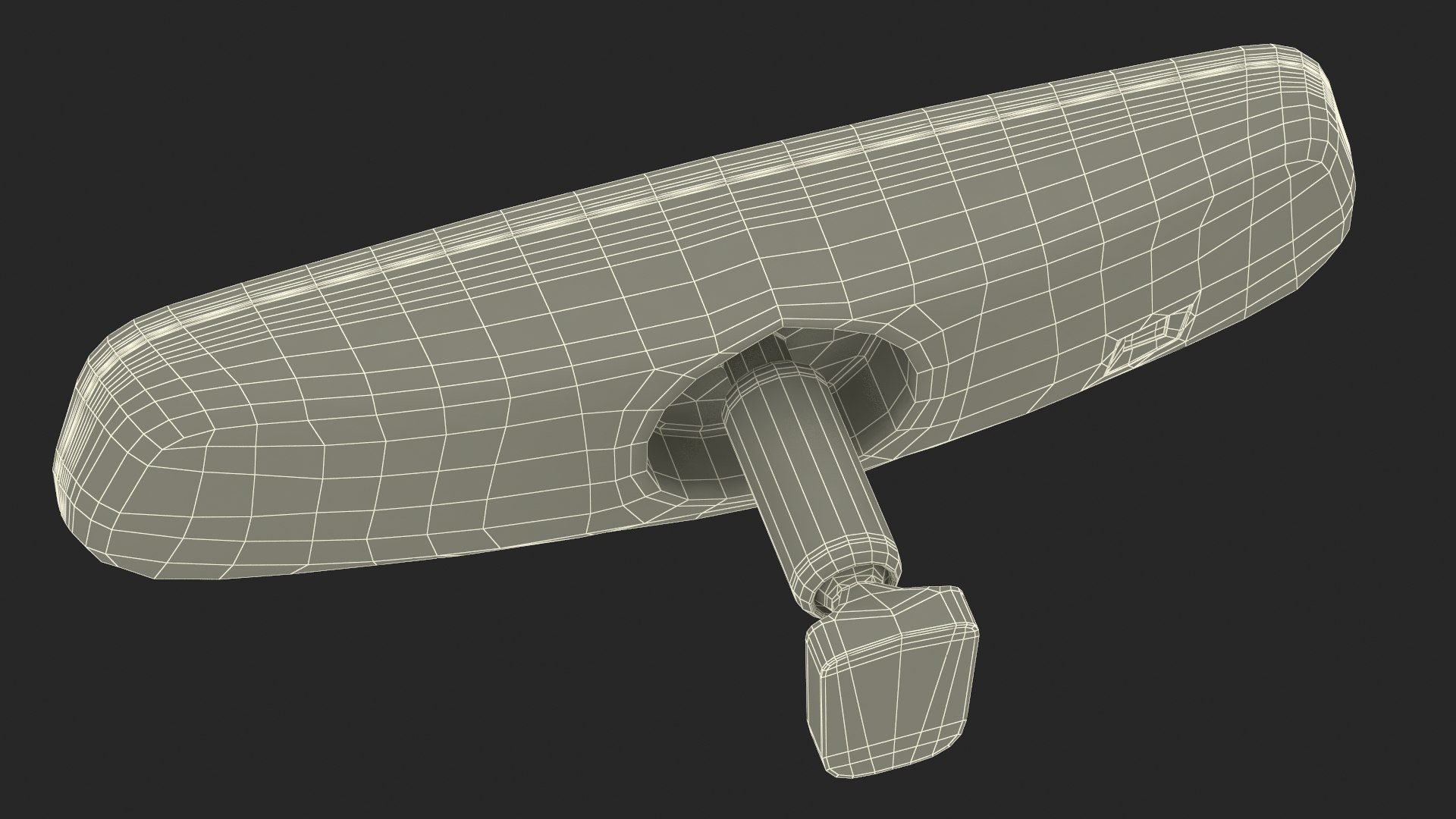 3D Model Auto Dimming Rear View Mirror Beige - TurboSquid 1991185