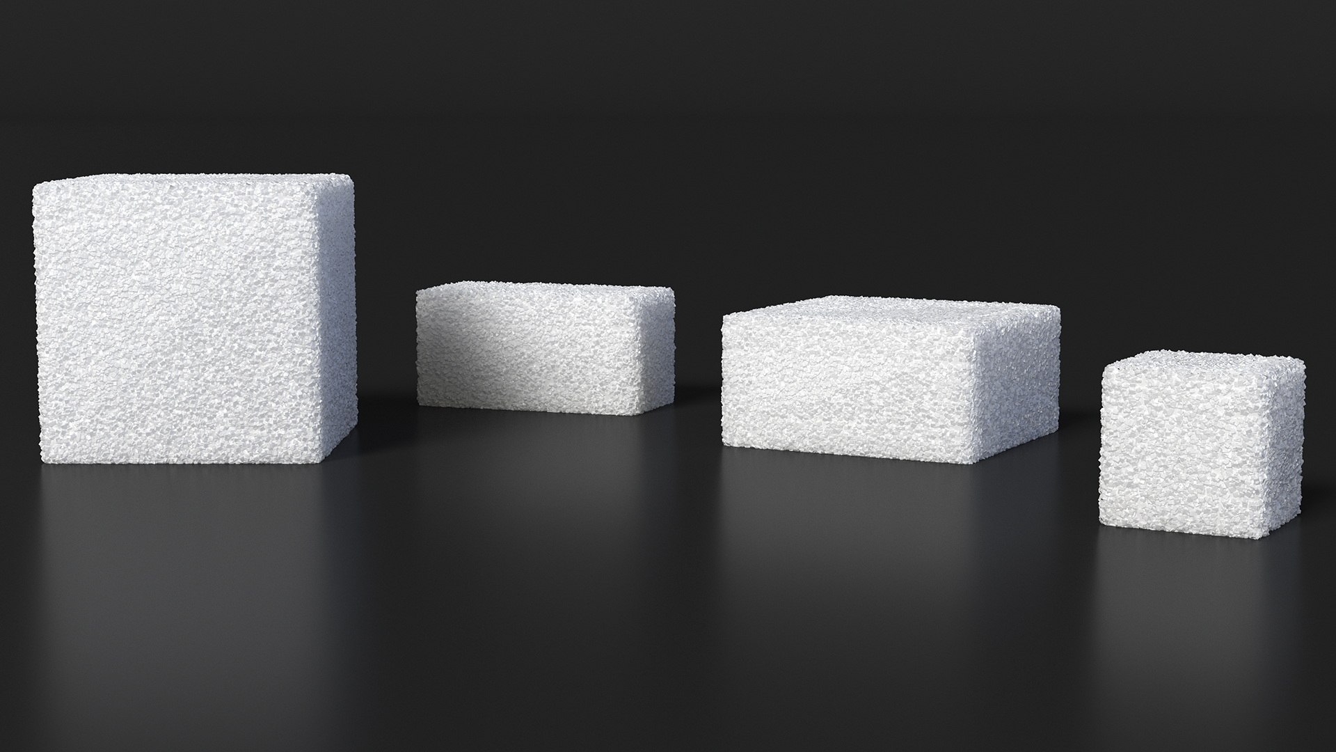 Cubic White Sugar Set 3D - TurboSquid 2083883