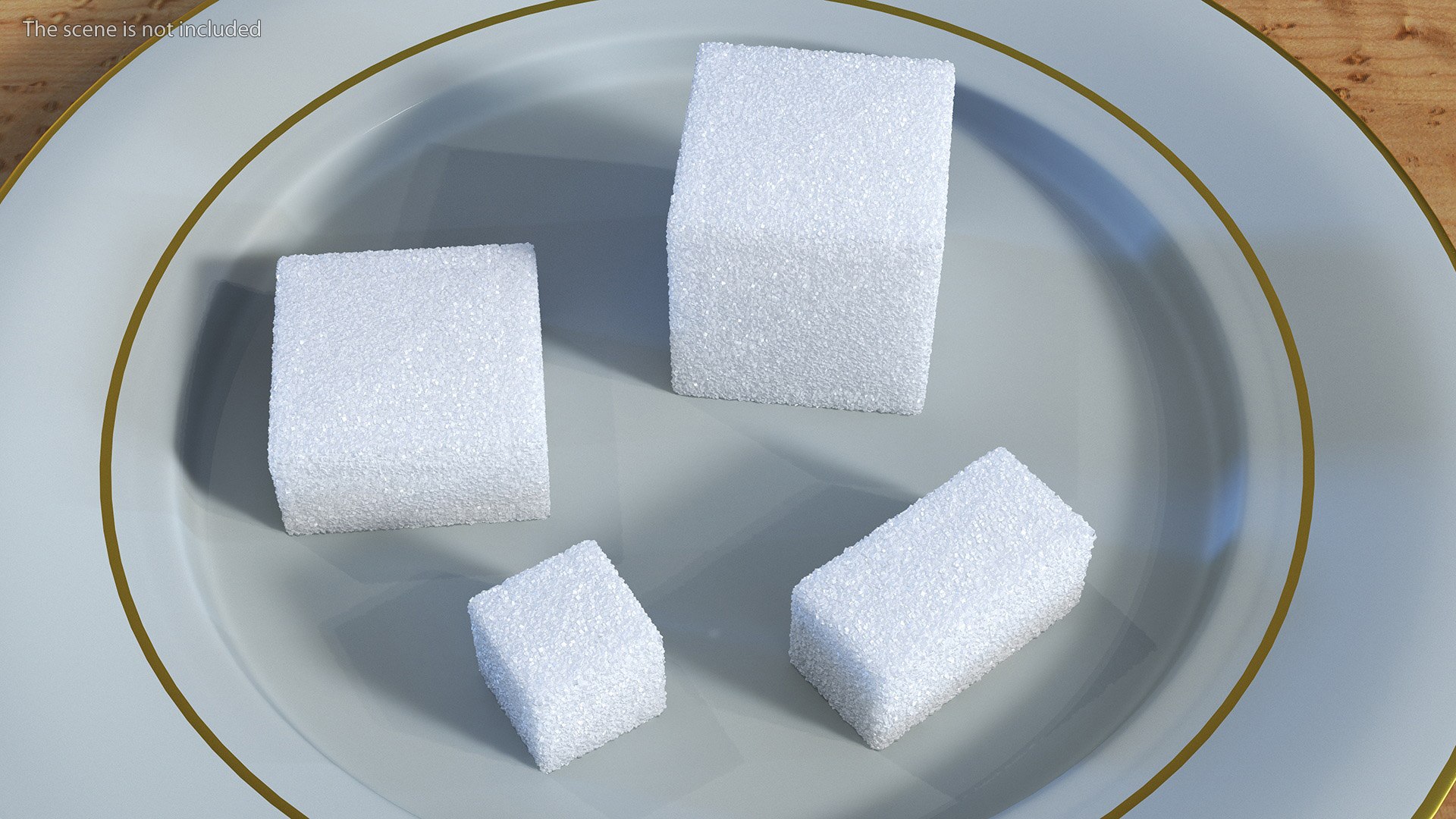 Cubic White Sugar Set 3D - TurboSquid 2083883