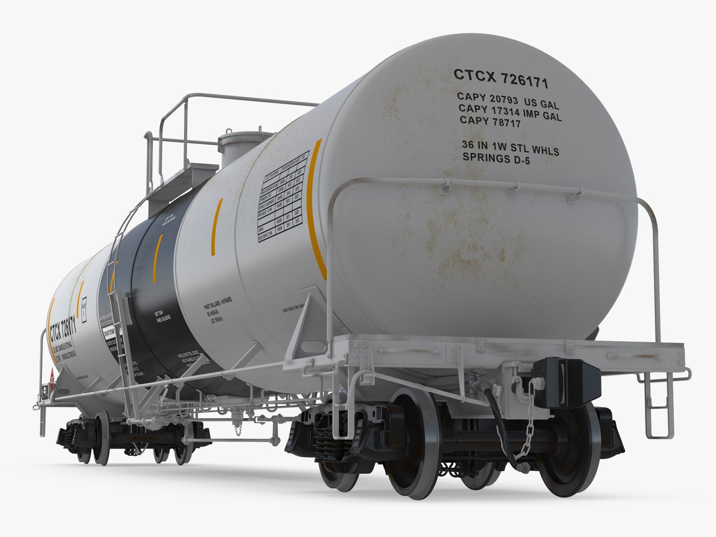 3D Railroad Tank Car - TurboSquid 1231214