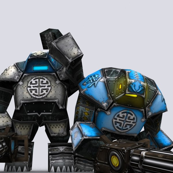3d model games warbots punishers characters