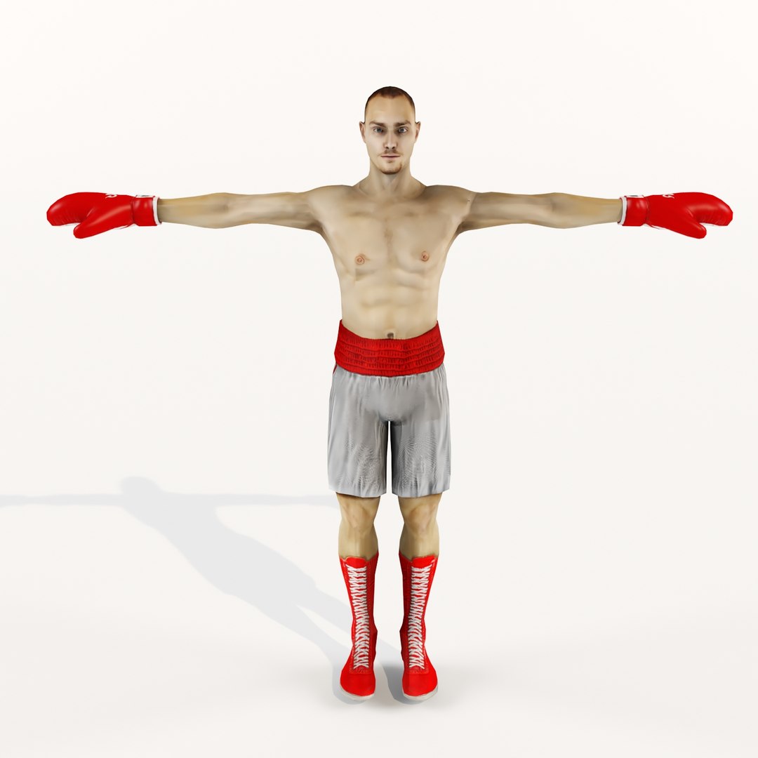 3D Model Male Boxer Character - TurboSquid 1480179