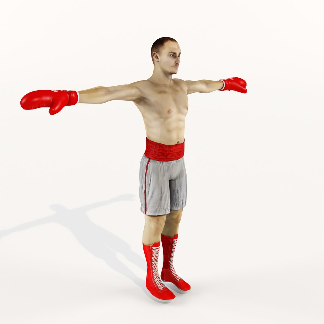 3D Model Male Boxer Character - TurboSquid 1480179